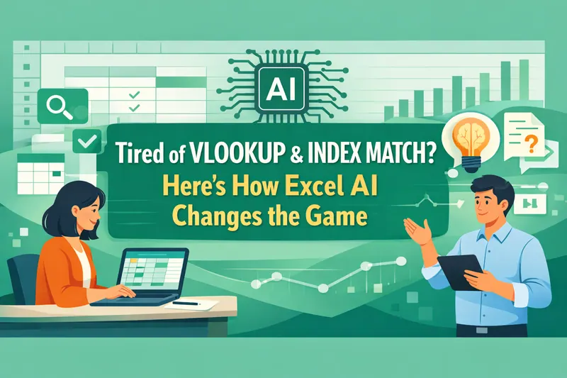 厌倦了VLOOKUP和INDEX MATCH？匡优Excel AI如何改变游戏规则 - 匡优Excel